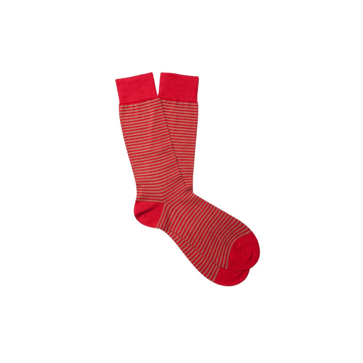 Chaussettes rayées rouge - Upper socks